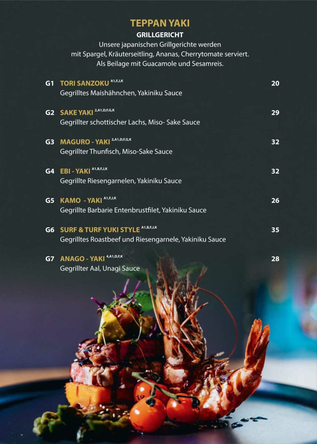 Menu – Yuki Restaurant Chemnitz